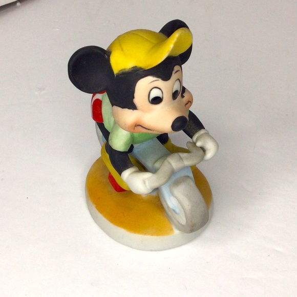 Walt Disney | Accents | Vintage Walt Disney Mickey Mouse On A Bike ...